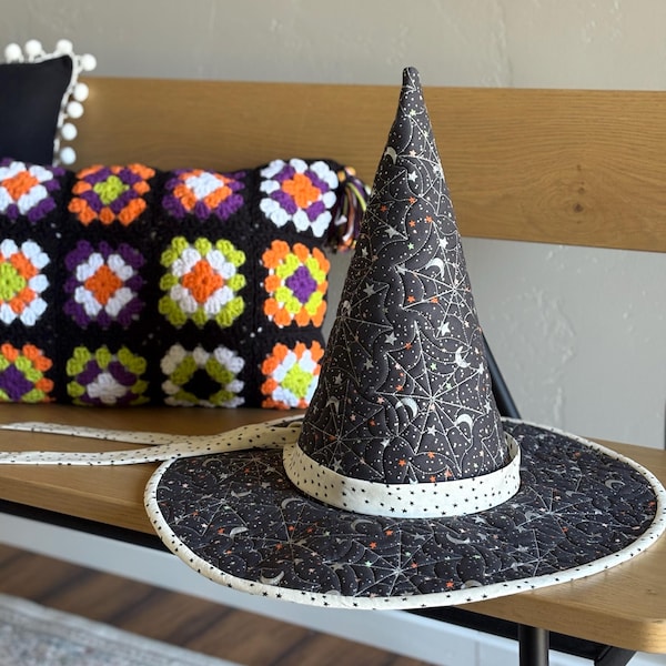 The Spellbound Quilted Witch Hat Sewing Pattern | Digital PDF Pattern ...