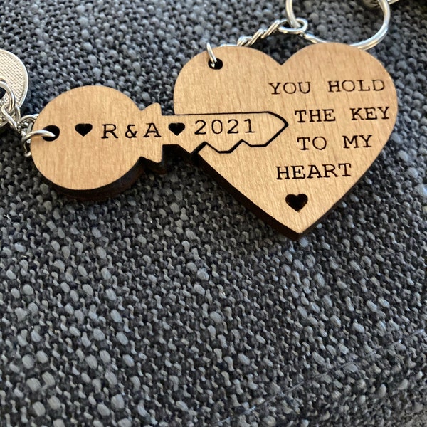 Valentines Day Gift for Him, Key to My Heart, Personalised Valentine ...