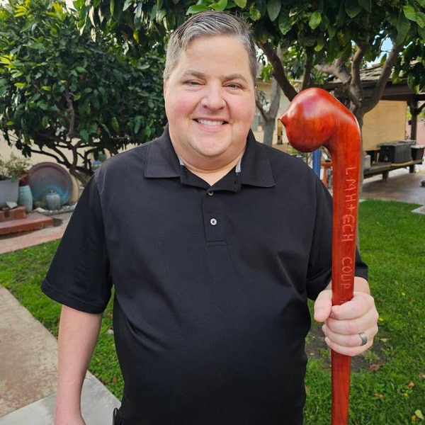 Traditional Tokofini Style Talking Stick Original Handcarved U Pik Wood ...