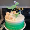Dinosaur Birthday Cake Topper - 1st Birthday First, Bday, Cake Smash ...