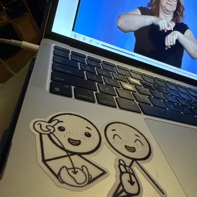 ASL bullshit Sign Sticker - Etsy