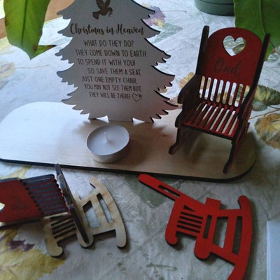 Christmas Memorial Gift,save A Chair Holiday Decor,sympathy Gifts,loss ...