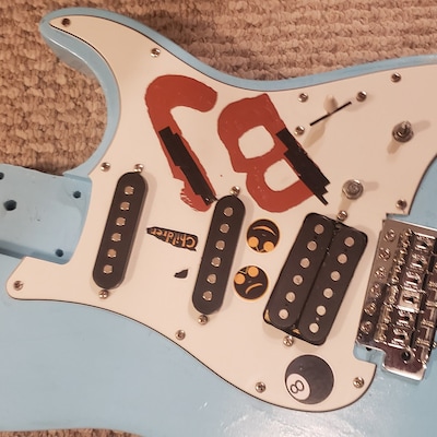 2023 BJ Guitars Billie Joe Armstrong Billie Joe Green Day Blue Guitar ...