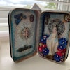 Hanging Shrine, Religious Diorama, for the Virgin Mary, Festive ...