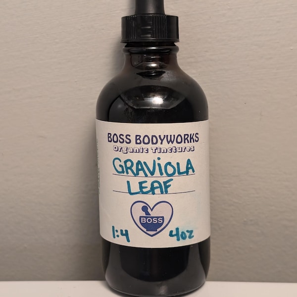 Organic SOURSOP Tincture GRAVIOLA LEAF - Annona Muricata Herbal Extract ...