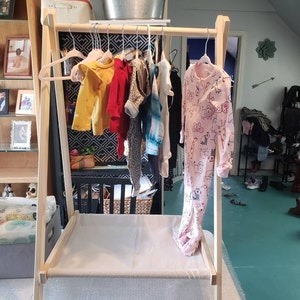 Wood Clothes Rack A Frame Rack Wood Clothing Rack Dress up - Etsy