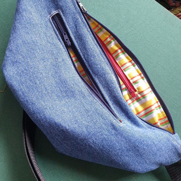 DIY Sewing Fanny Pack Pattern, Bum Bag, Moon Bag, Printable PDF Pattern ...