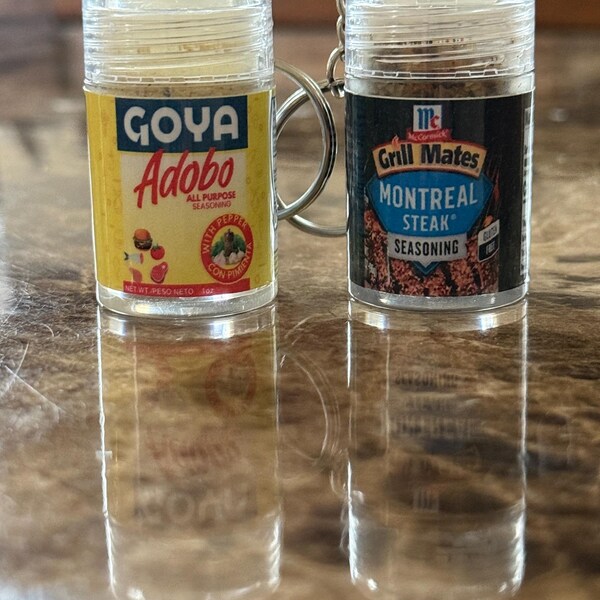 Food Seasoning Keychain | Adobo | Tajin | Lawry's | Sazon | Old Bay ...