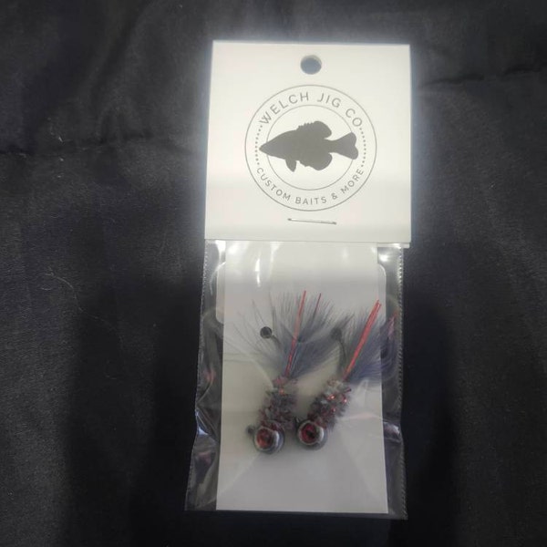 Crappie Jigs: Bleeding Shad - Etsy