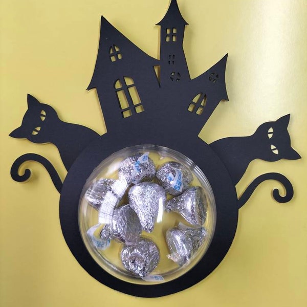 Haunted House Candy Holder | Halloween Candy Holder | Candy Ornament | Dome Size 8cm or 3.14 ...