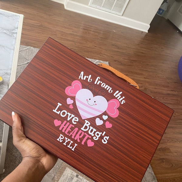 Personalized Art Set - 80-piece Deluxe Art Set W/wood Carrying Case ...