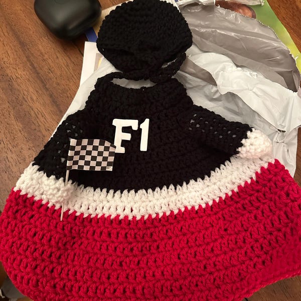 Fireman Geese Goose Outfit Crochet Lawn Geese Clothes Outdoor Patio ...