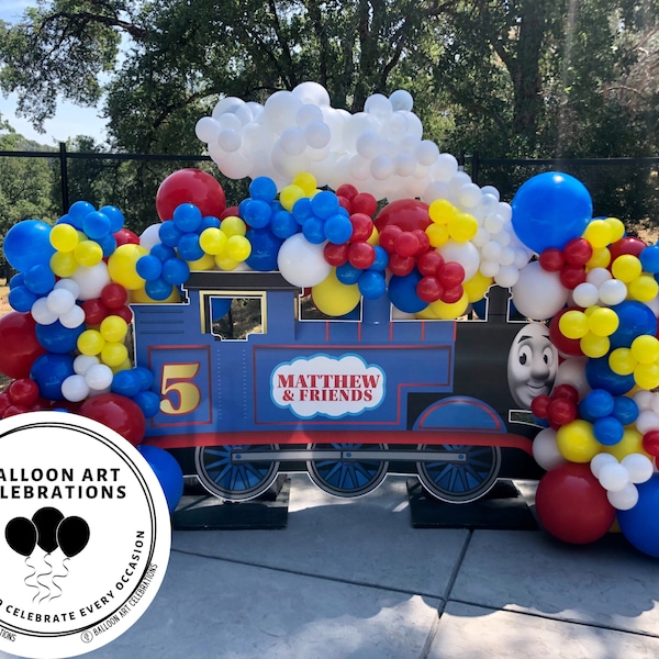 Giant Blue Train & Friends Birthday Party Cutout, Big Blue Train ...