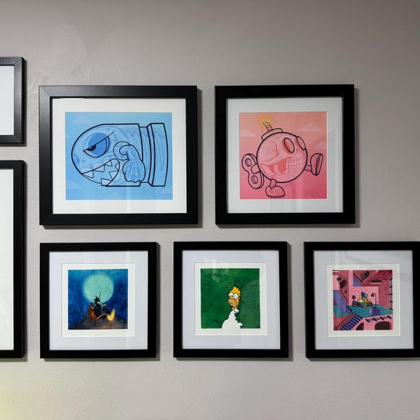 The Simpsons Homer Bush Watercolour Print, Scenic Simpsons, Homer ...