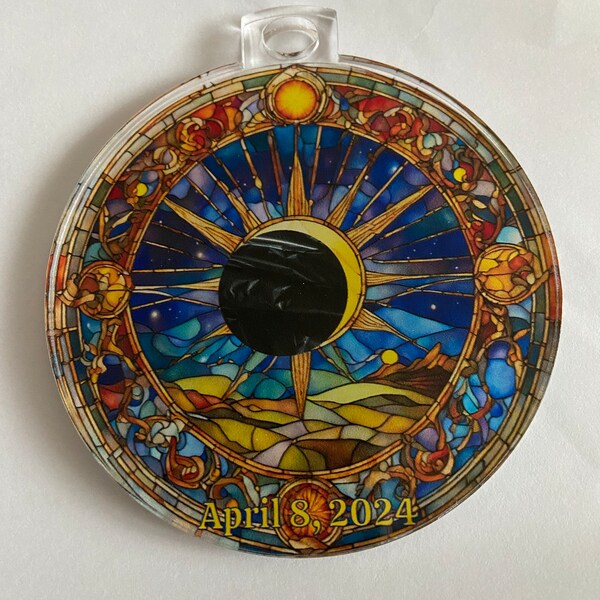 Path of Total Solar Eclipse Memento Gift, Gold Necklace, Celestial Gift ...