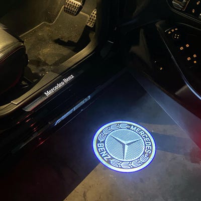 2X Led Puddle Light Side Mirror Logo Projector Lights for Mercedes AMG ...