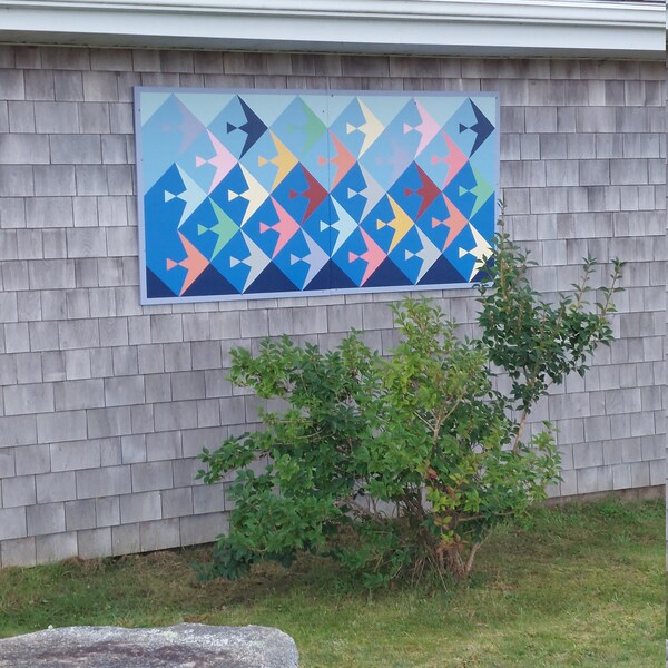 Barn Quilt,under THE SEAS Hand-painted Barn Quilt, Hand-crafted Barn ...