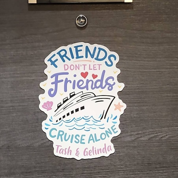 Cruise Word Art Wall Door Magnet Sign, Royal Caribbean Carnival MSC NCL ...