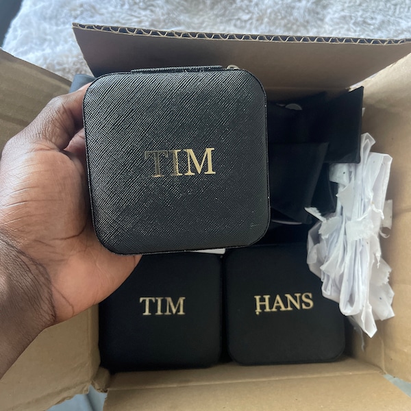 Personalized Groomsmen Watch Box Custom Jewelry Storage Case ...