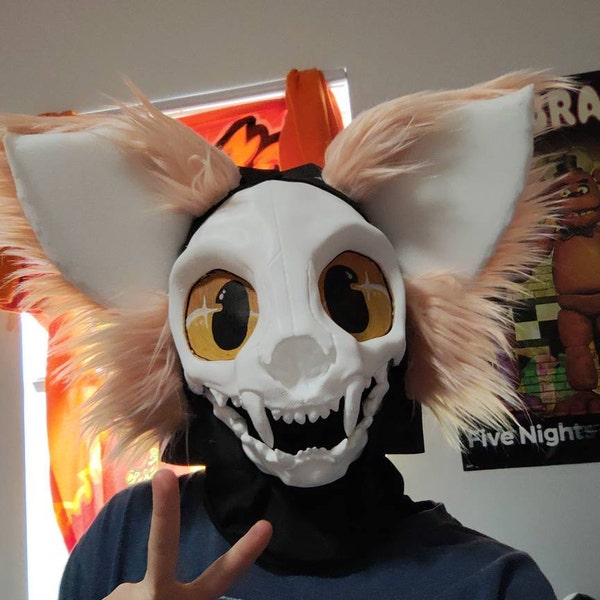 Cosplay Skulldog Skull Dog Mask Fursuit Animal Mask Halloween Cosplay ...