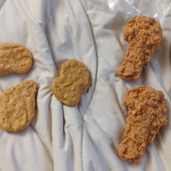 4/3pcs Fried Chicken Legs Wings Nuggets Fake Food Realistic Imitation ...
