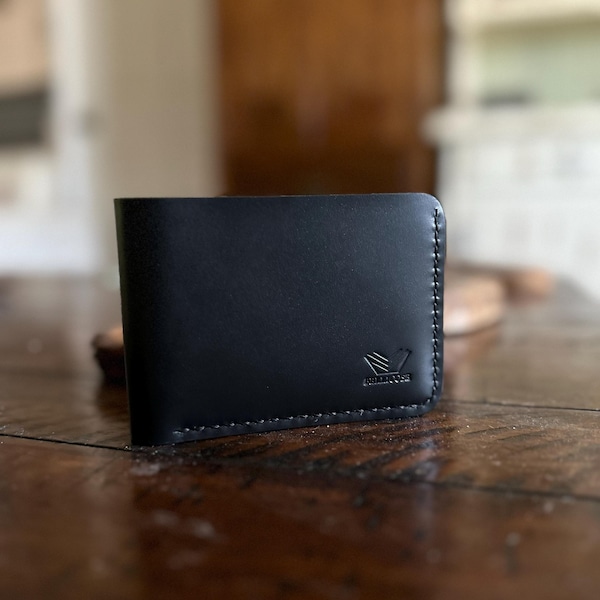 Personalized Men's Full Grain Leather Wallet, Classic Bifold Wallet for ...