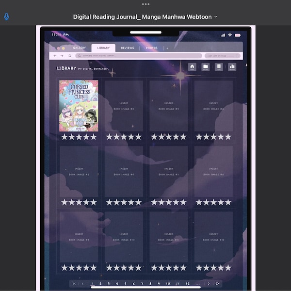 Monthly Planner Printable, Digital Kawaii Stationary, Cute Undated ...