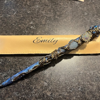 Magic Wand Purple and Gold Cosplay Magic Wand Purple Agate Gemstone ...