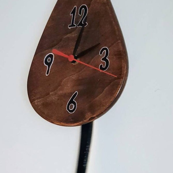Personalized and Handcrafted Wood Wall Swinging Pendulum Turtle Clock ...