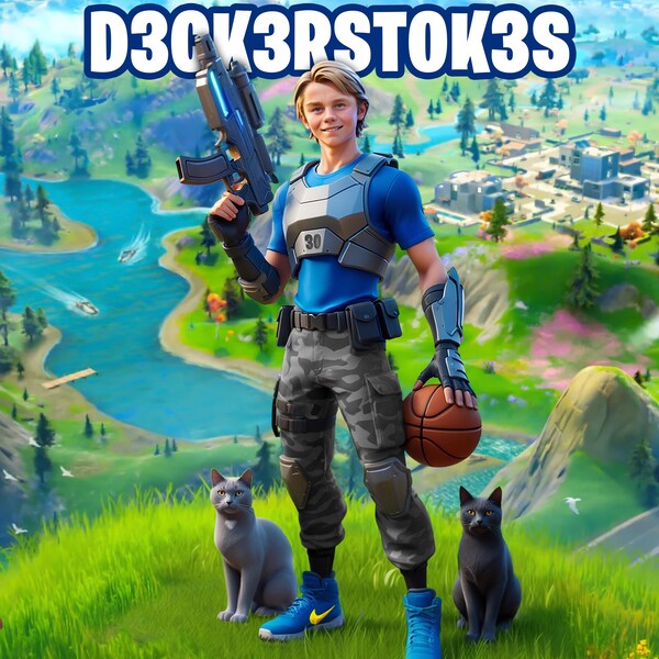 Custom Gamer Portrait From Photo, Personalized Game Character, Gamer ...