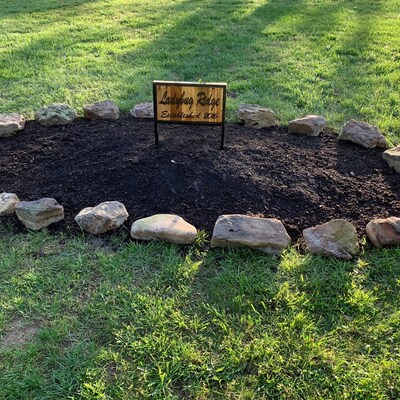 Sign Personalized Stake for Garden Custom Reclaimed Wood Sign Modern ...