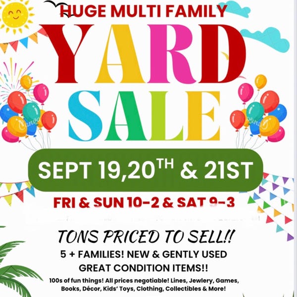 Editable Yard Flyer | DIY Fundraiser Poster (instant Download, Canva ...