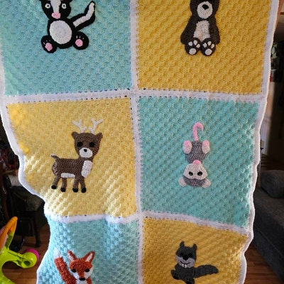 Woodland Animals Applique Pack Crochet Pattern Only Forest - Etsy