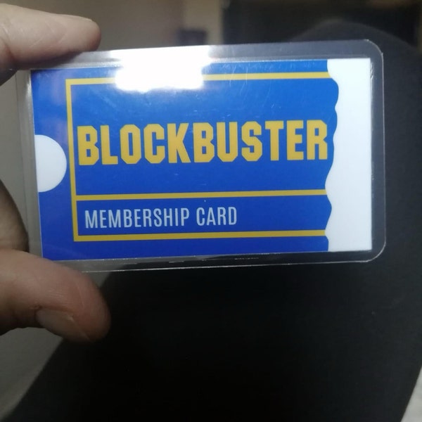 Blockbuster Membership Card - Etsy
