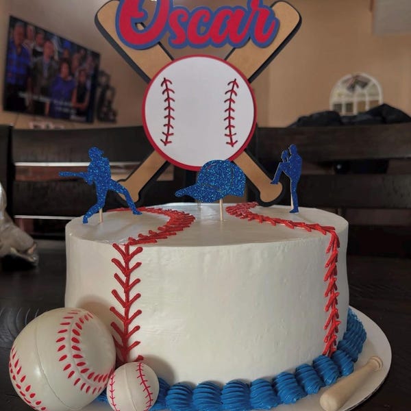 Football Birthday Cake Topper, Personalized Football Cake Topper ...