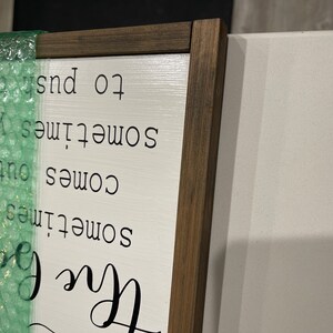 Life is Like the Bathroom Cursive Farmhouse Sign Wood Bathroom Humor ...