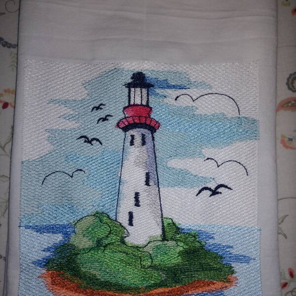 Watercolor Lighthouses Machine Embroidery Designs Instant Download 4x4 ...