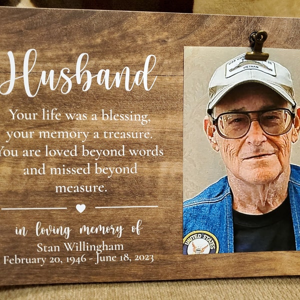 Loss of Parent Gift- Loss of Father Frame- Sympathy Gift- Memorial ...