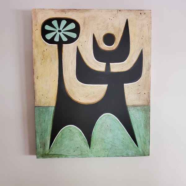 Mid-century Abstract - an Original Acrylic Painting by Anthony ...