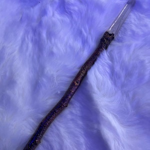 Mega Copper Quartz Crystal and Malachite Wand Magic Wand Wiccan Witch ...