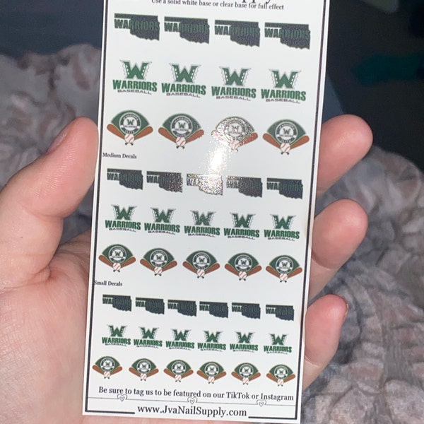 Custom Nail Art Waterslide Decals | Custom Water Decals for Manicure ...