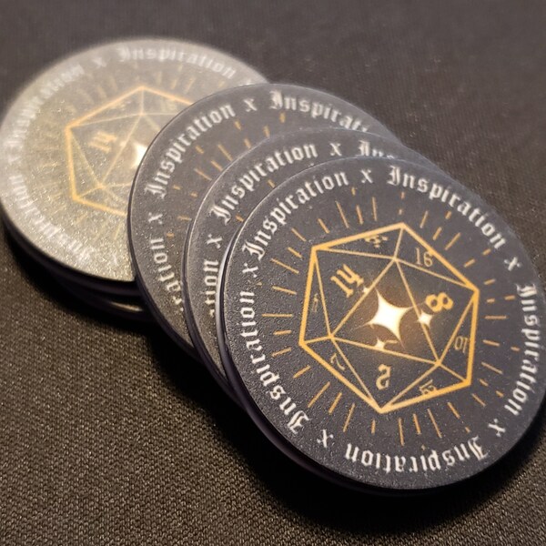 D&D Inspiration Tokens Dungeons and Dragons Inspiration Tokens, Dnd ...