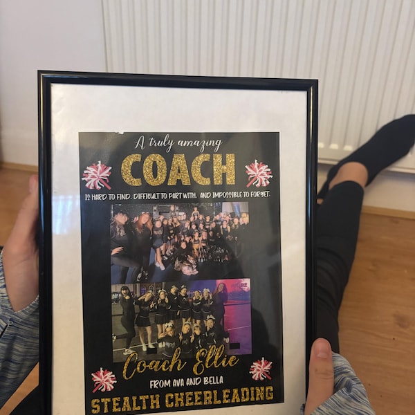 Cheerleader Coach Gift, Cheer Coach Gift Ideas, Photo Gift for ...