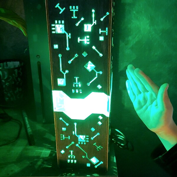 Cyber Night Lamp | Bifurcated Parts Shape | Sci-fi Contemporary Style ...