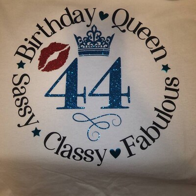 44 Sassy Classy Fabulous Svg, 44th Birthday Svg, 44th Birthday Png ...