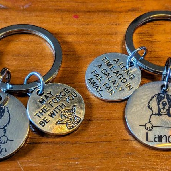 Dog Tag, Name Tag, Pet ID, Dog Name Disc, Engraved Stainless Steel ...