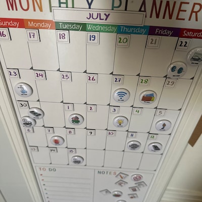 Teal Aqua Perpetual Calendar-numbers 1-31 1 Magnets-days of the Month ...