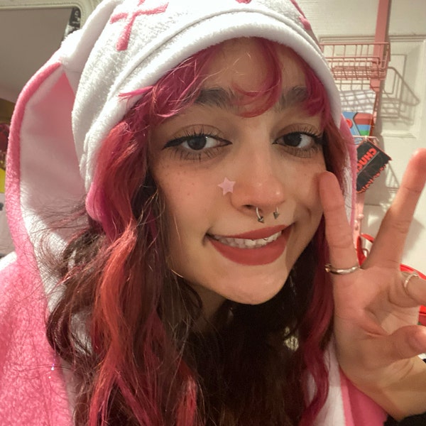 Uwu Bunny Hat Owo Fleece Beanie Cute Floppy - Etsy