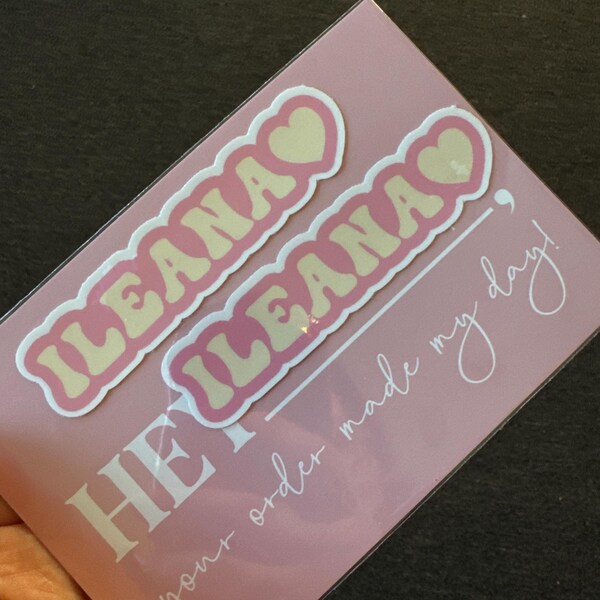 Personalized Name Sticker, Custom Name Sticker, Pastel Name Sticker ...