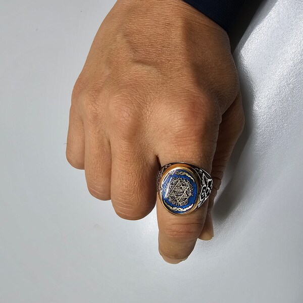 Silver Islamic Ring, Seal of Solomon Ring, King Solomon Talisman ...